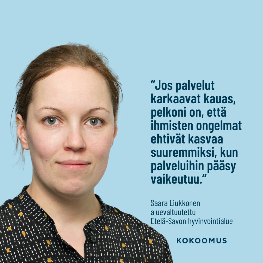Saara Liukkonen: Miten turvaamme myös jatkossa lähipalvelut? - Kaakkois ...